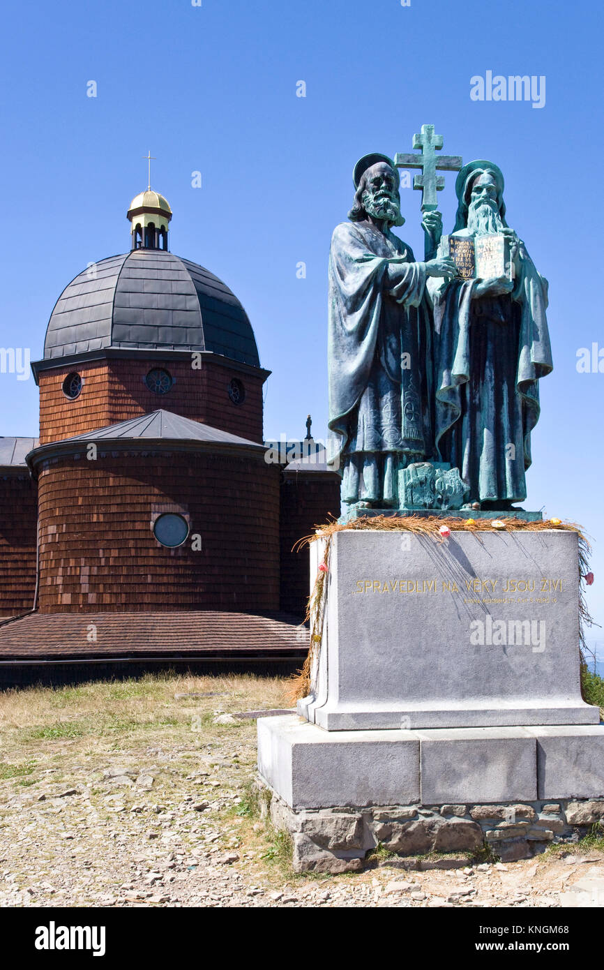 Cyril and Method chapel on Radegast, Pustevny, Beskydy mountains ...