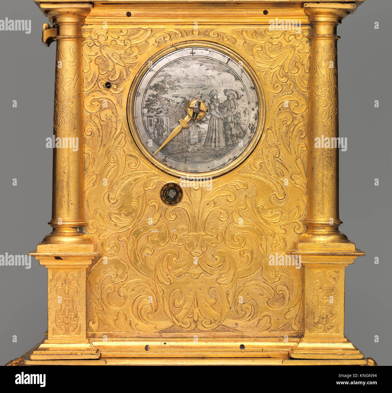 This astronomical table clock from the MET collection shows intricate ...