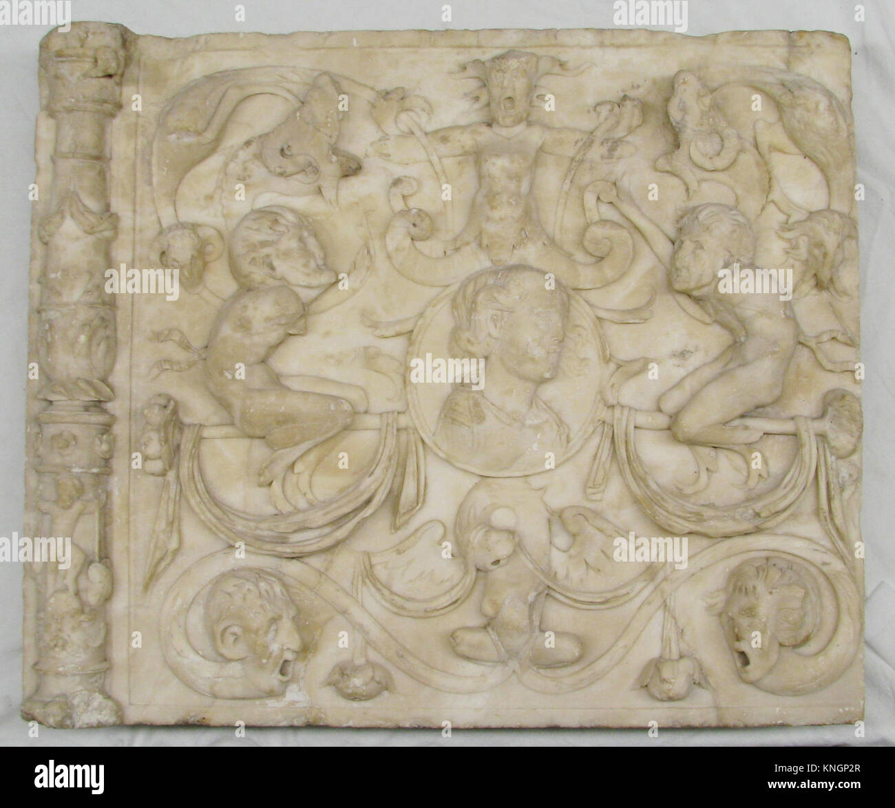 This architectural ornament panel is a decorative element from a period ...