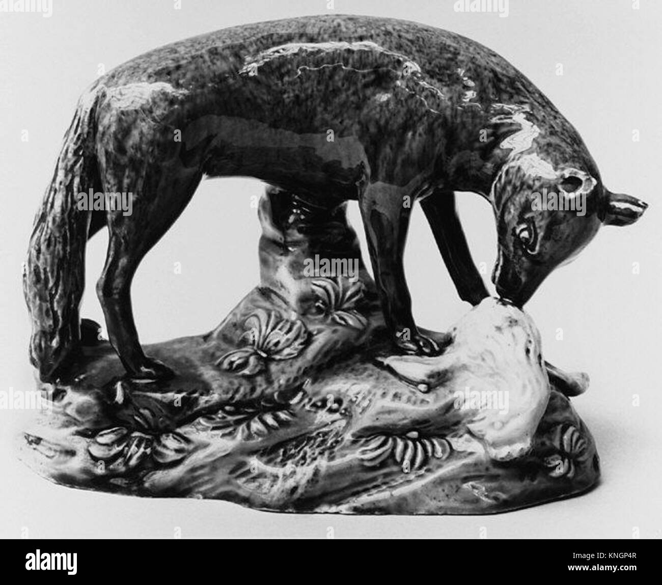 Fox with dead cockerel MET 134256 199331 Stock Photo - Alamy