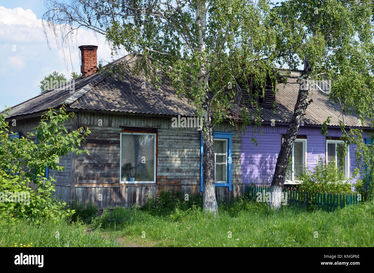 In Taichet, Siberia, old house built by gulag prisonners in the 30's ...