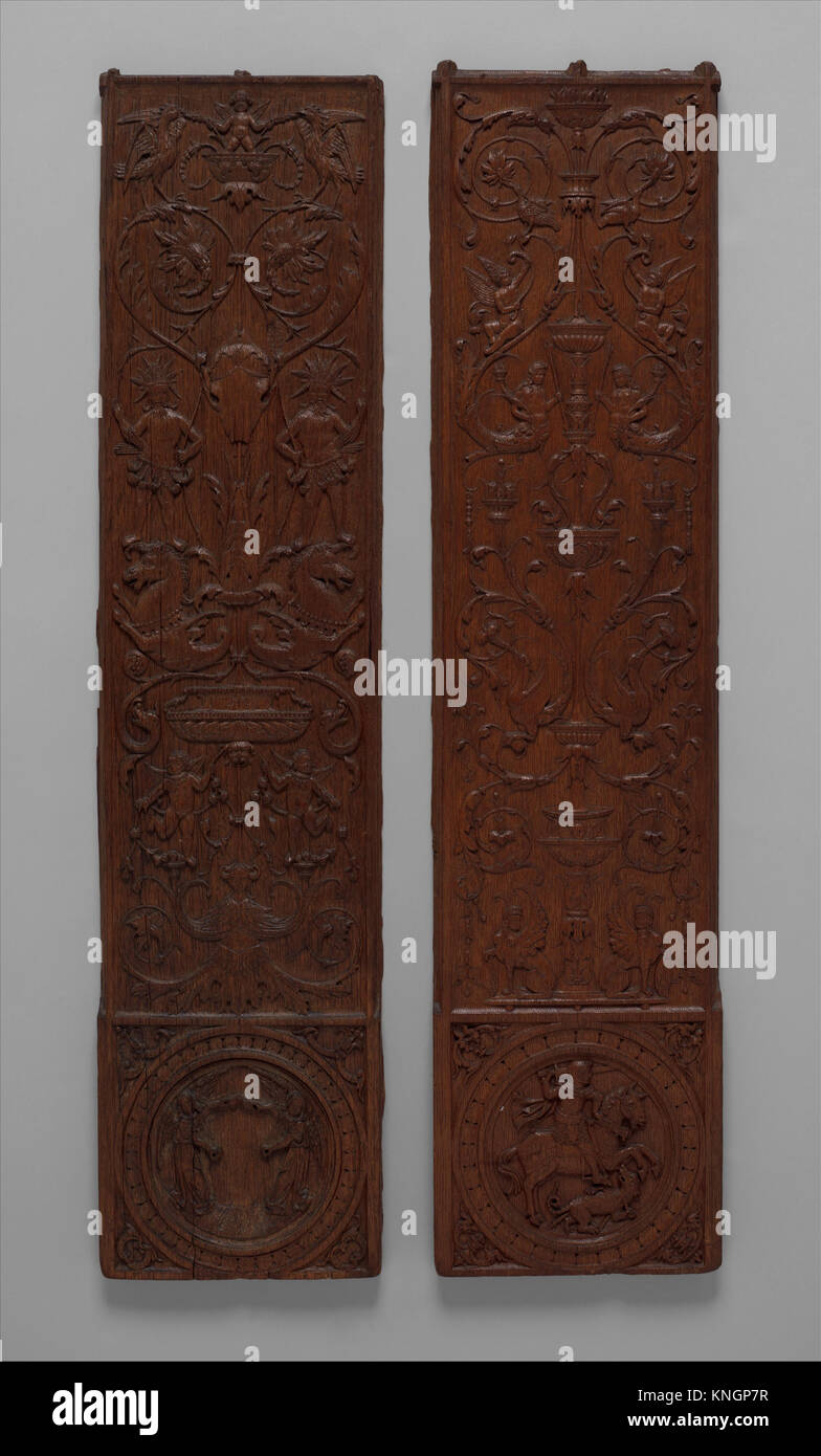 This choir screen panel is part of a set of six, designed to divide the ...