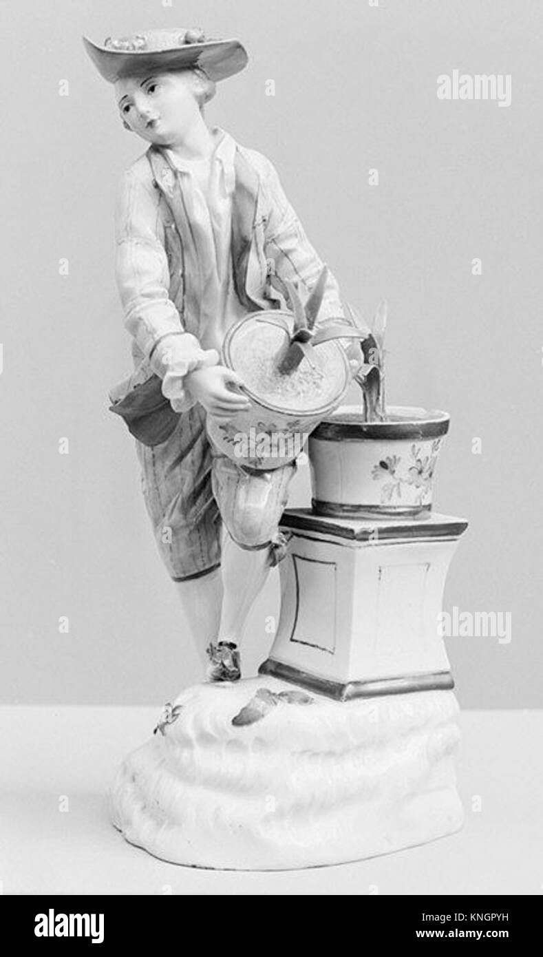 'Gardener' depicts a figure engaged in gardening, highlighting labor ...