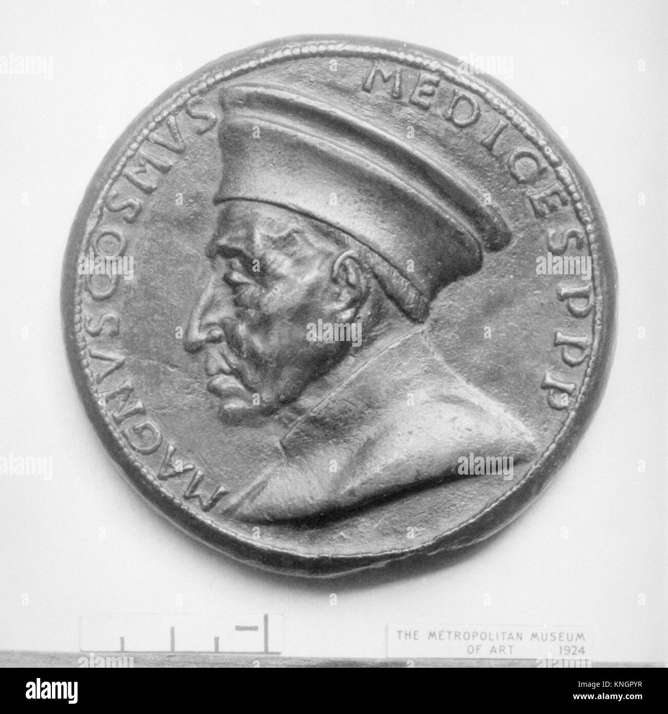 This portrait of Cosimo de' Medici the Elder illustrates his political ...