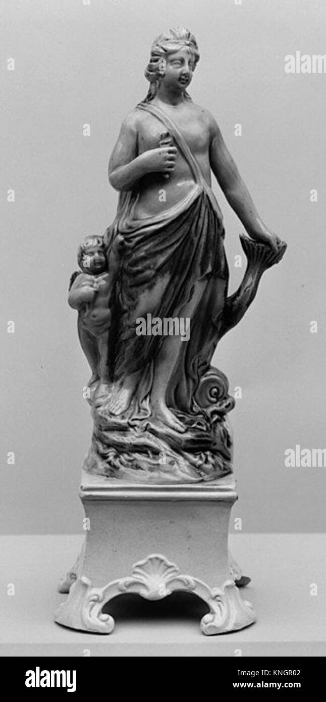 Sculptural representation of Amphitrite with Cupid, part of a pair of ...