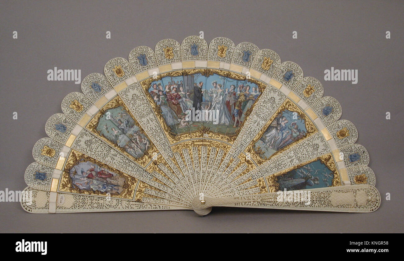 A decorative fan, part of the collection at The Metropolitan Museum of ...