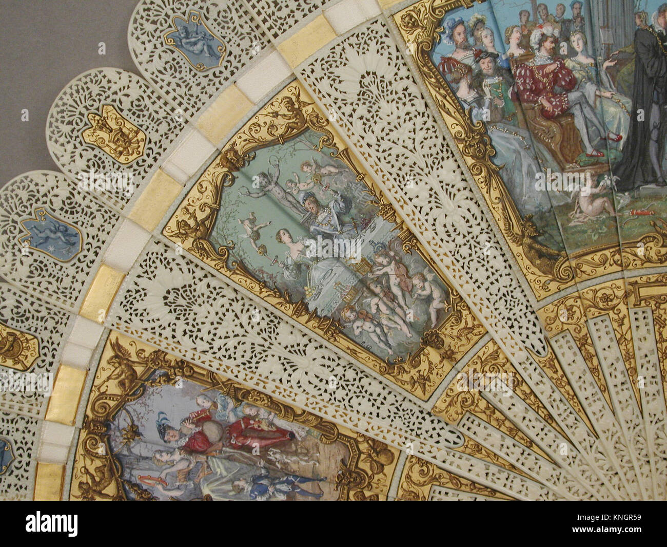 This intricately designed fan from the 19th century highlights the ...