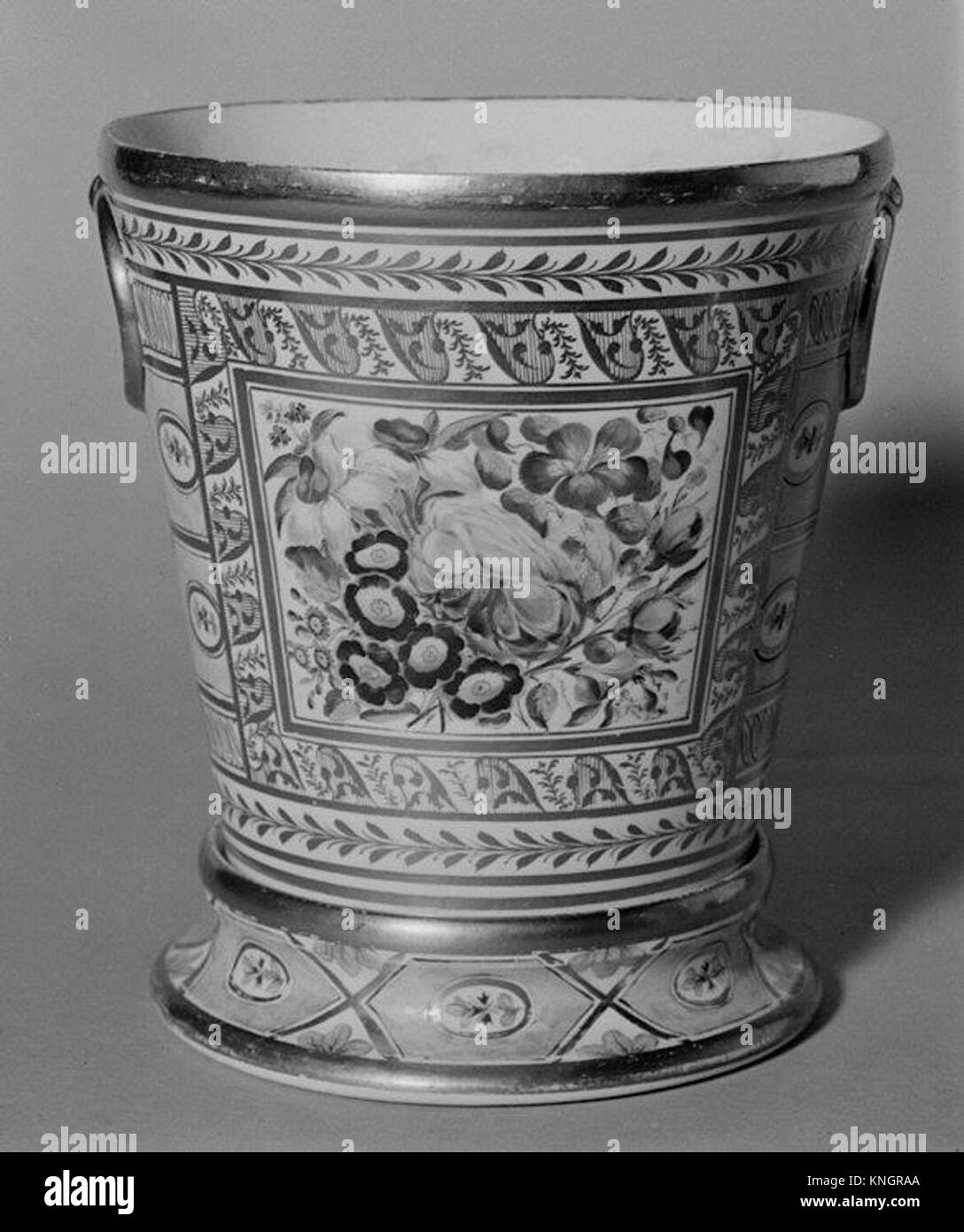 This cachepot with stand, part of a pair, is a fine example of ...