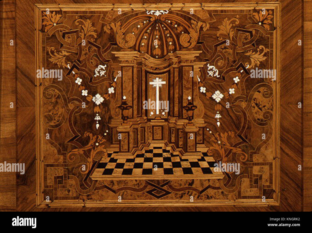 These choir stall panels are detailed wooden carvings, often used in ...