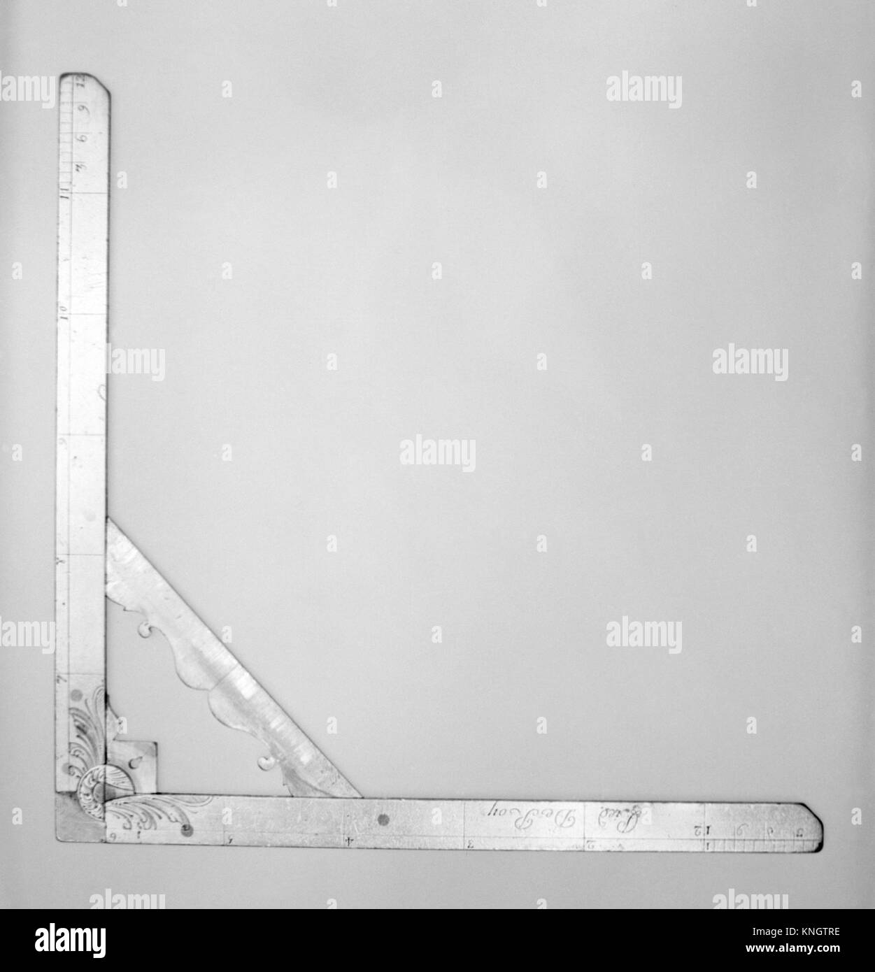 Foot measuring device Black and White Stock Photos & Images - Alamy
