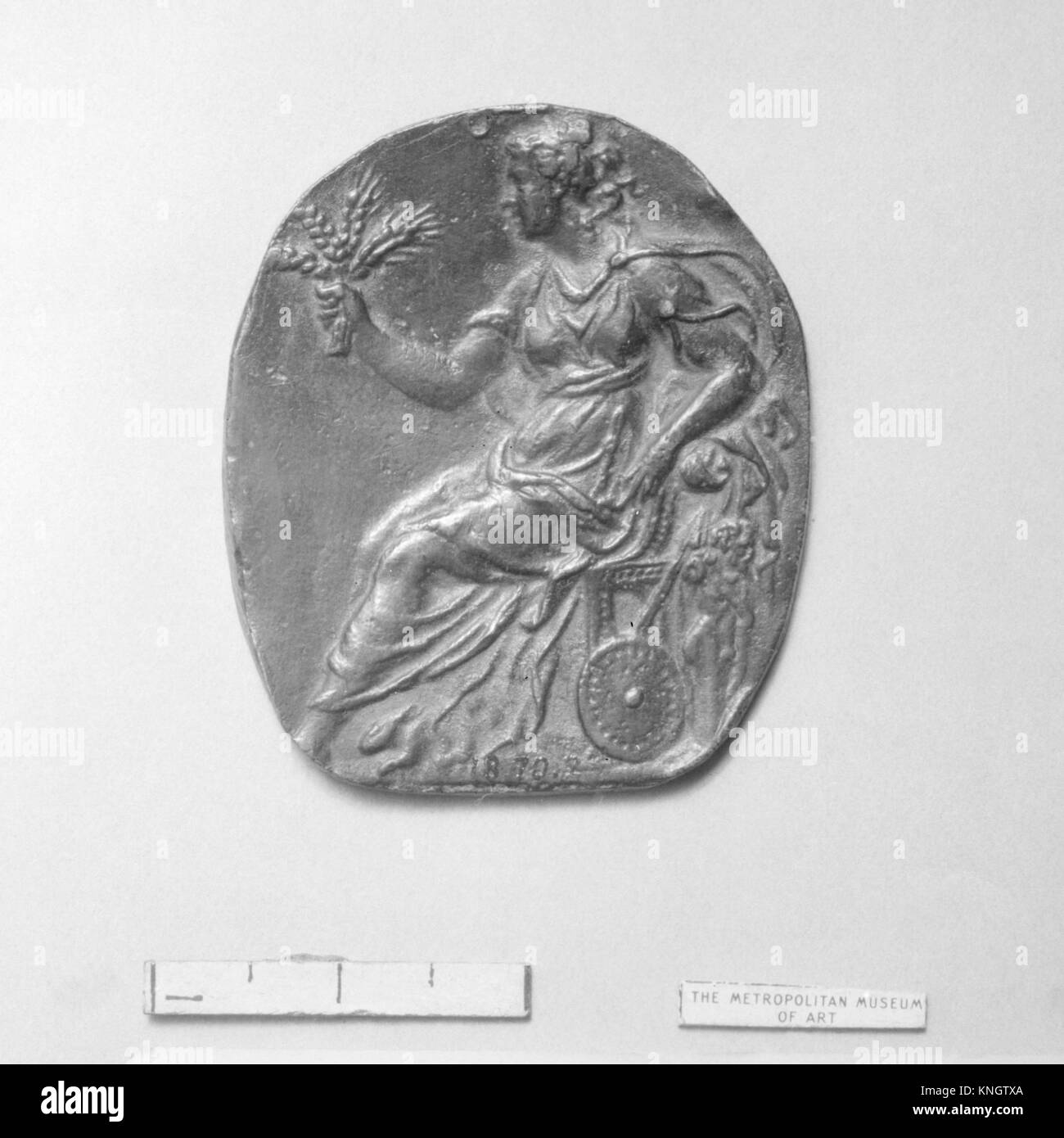 A statue of Ceres, the Roman goddess of agriculture, highlighting her ...