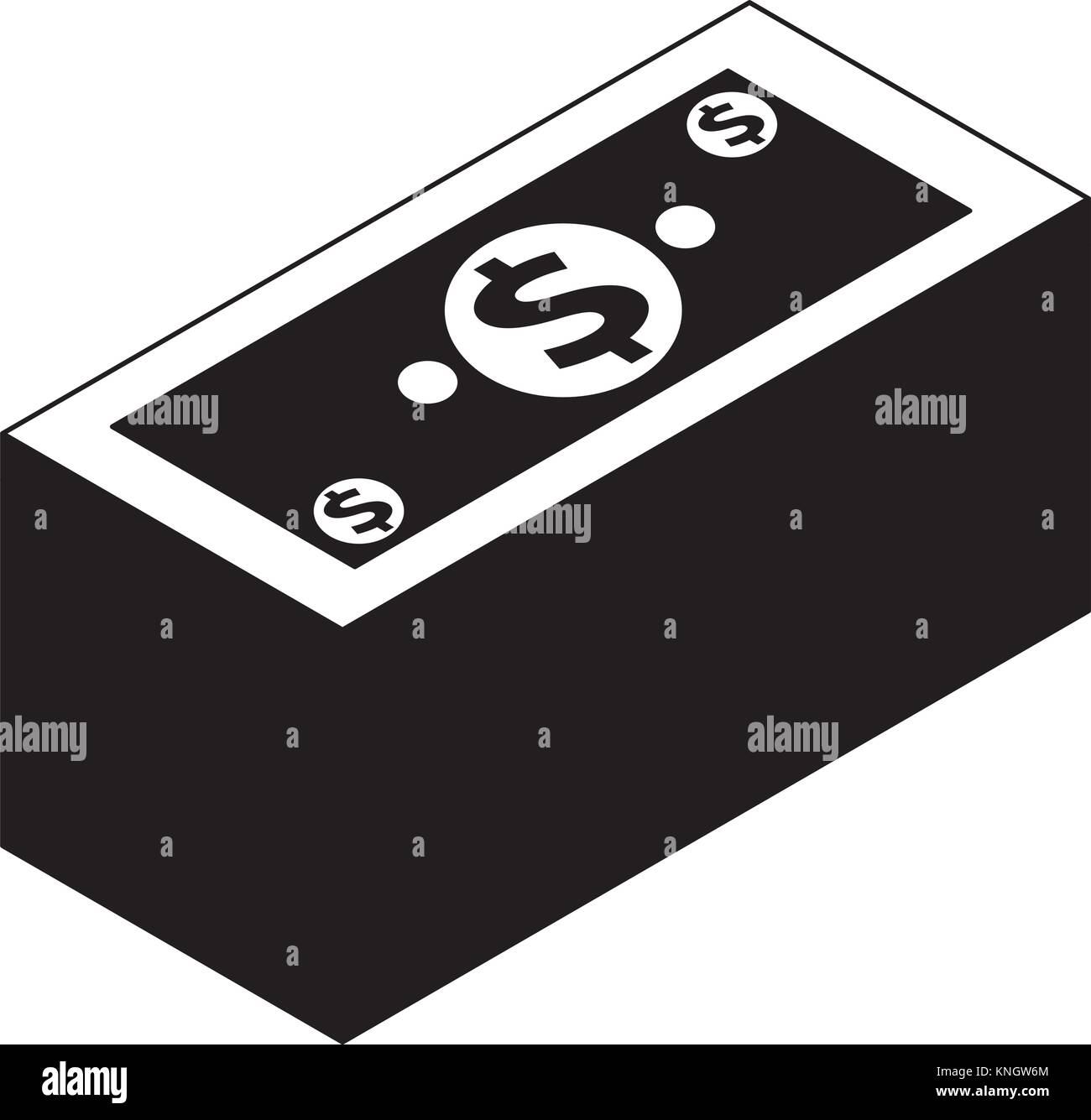 isometric pile of cash money dollars bundle Stock Vector Image & Art ...