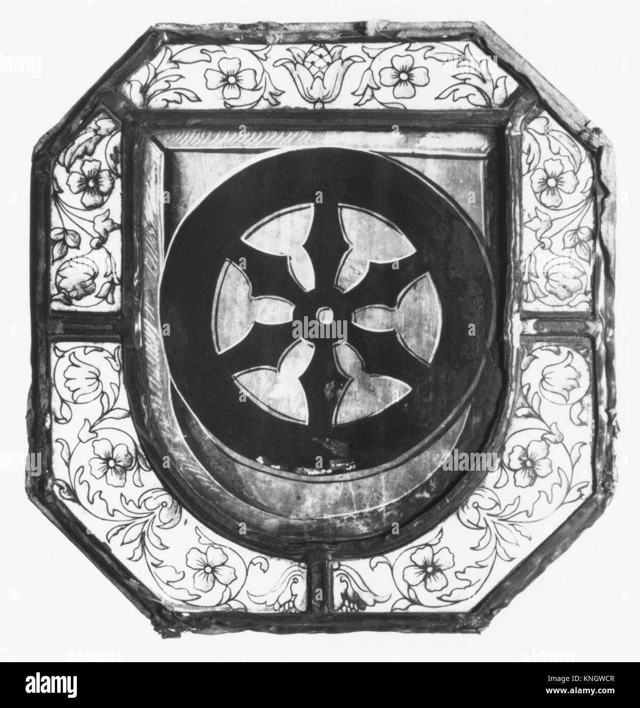 An armorial panel featuring a heraldic design, likely from the 16th or ...