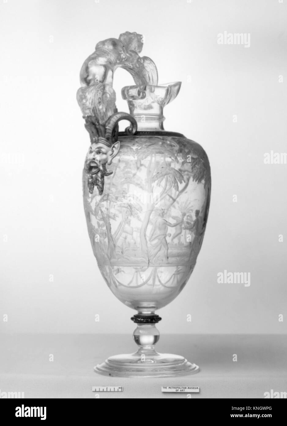 A decorative ewer used for pouring liquids, showcasing intricate ...