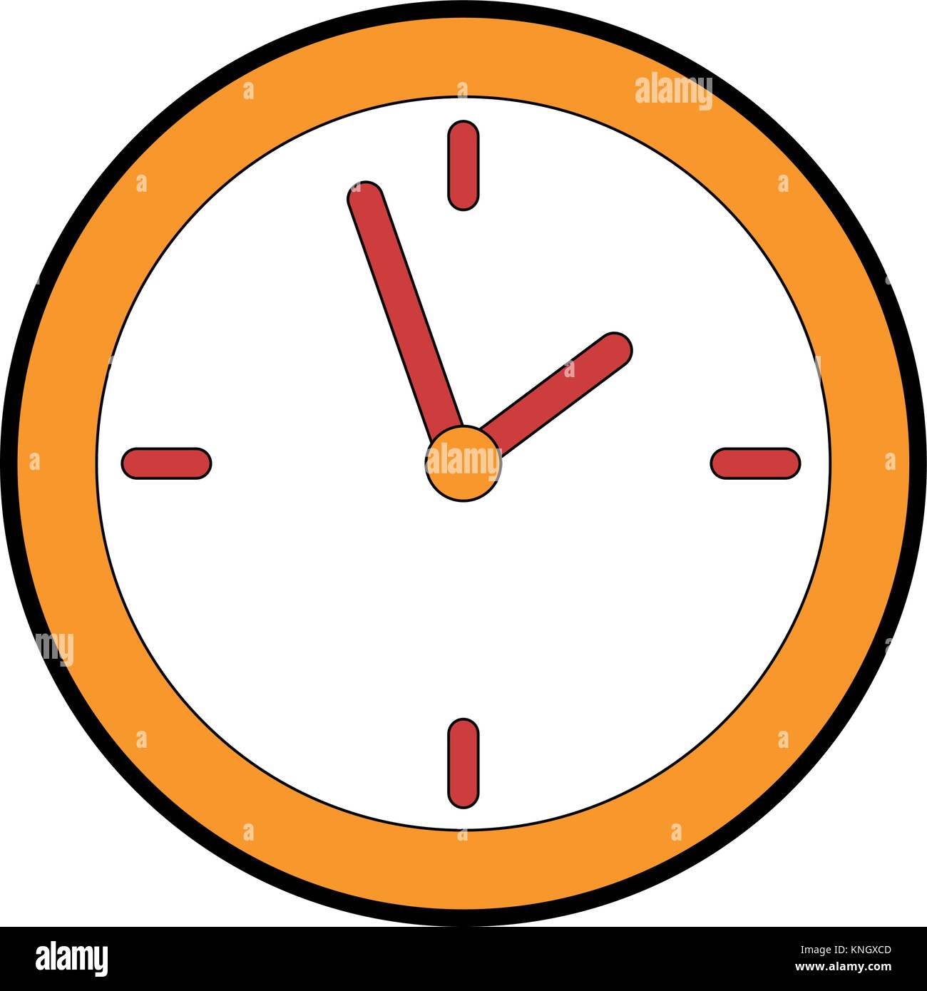 time clock isolated icon Stock Vector Image & Art - Alamy