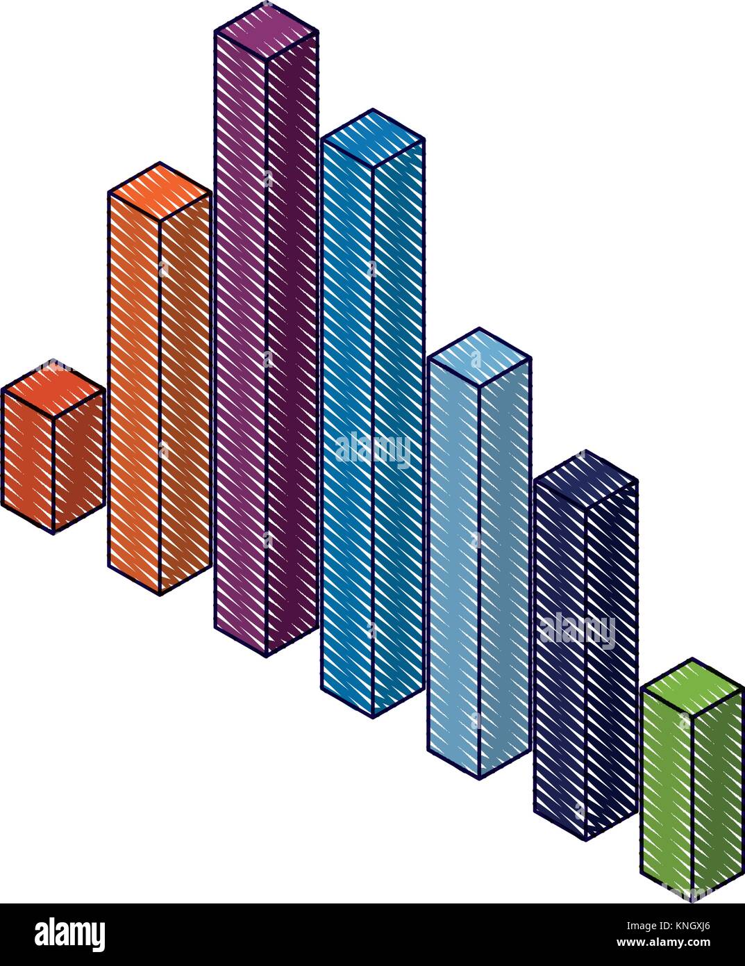 bars statistics isometric financial graph Stock Vector Image & Art - Alamy
