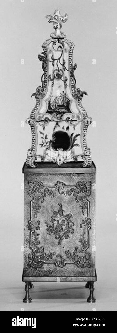 Ceramic stove on cast-iron firebox (one of a pair) MET 204920 205853 ...