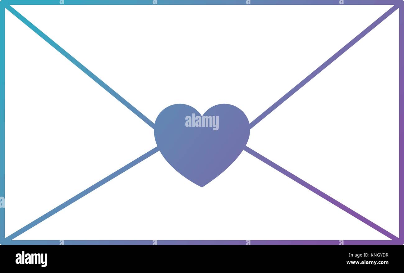 mail envelope with heart Stock Vector Image & Art - Alamy