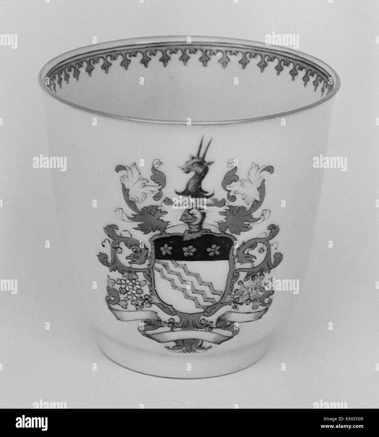 This cup is part of a larger service, showcasing the design and ...