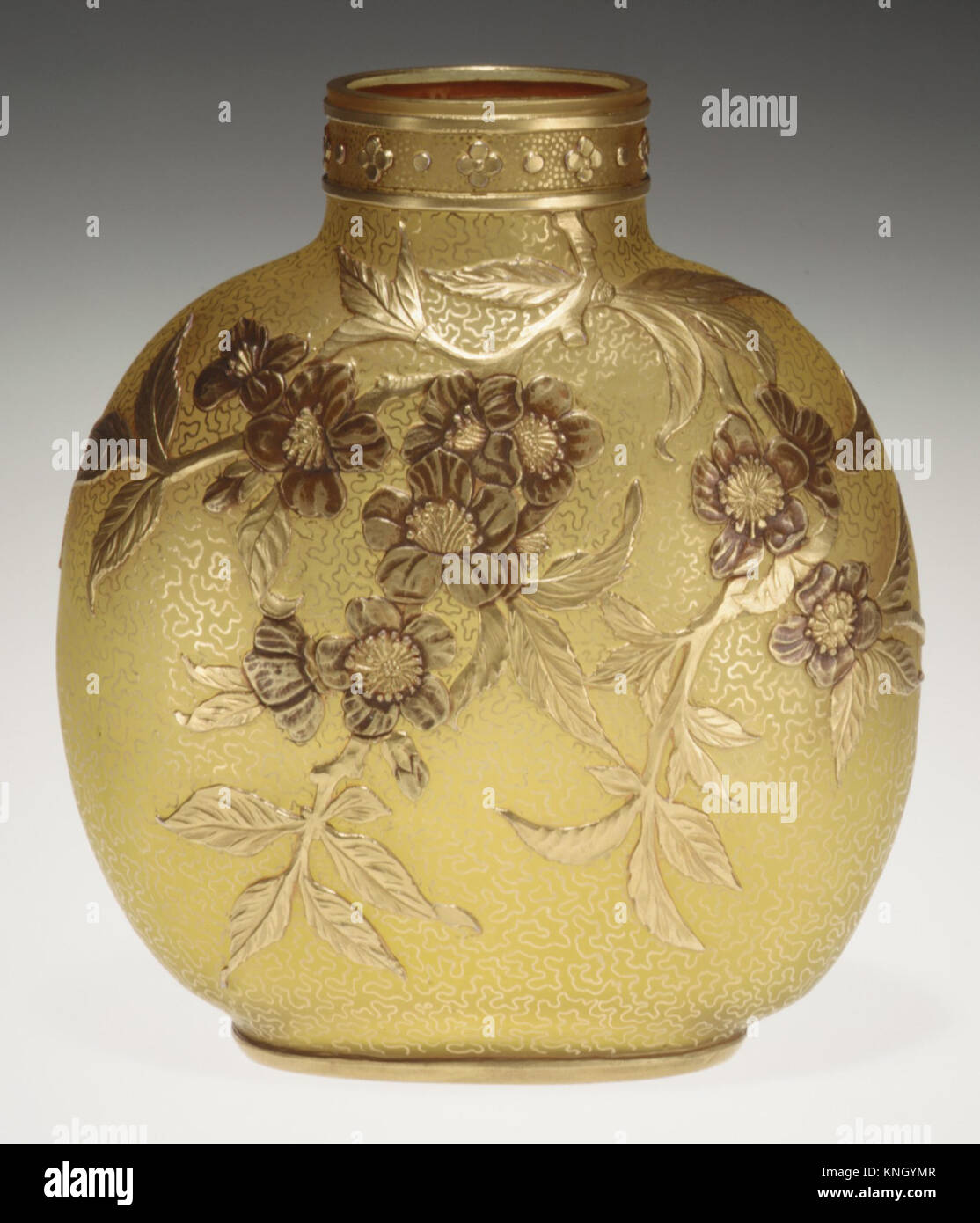 This apple tree bough represents a detailed study of nature ...