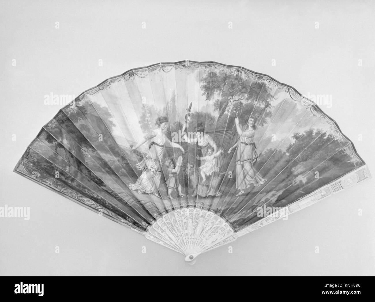 This fan is an example of decorative art, showcasing intricate design ...