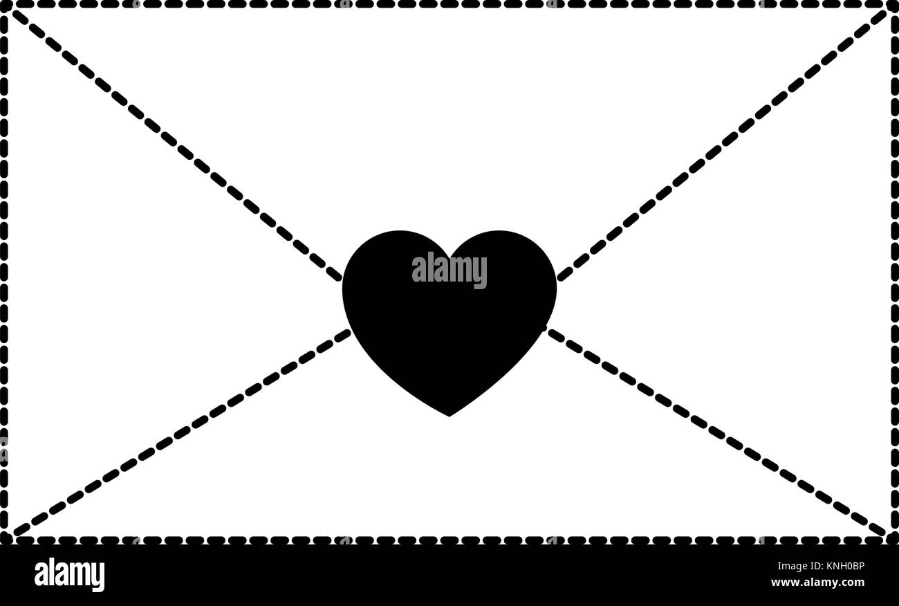 mail envelope with heart vector illustration design Stock Vector Image ...