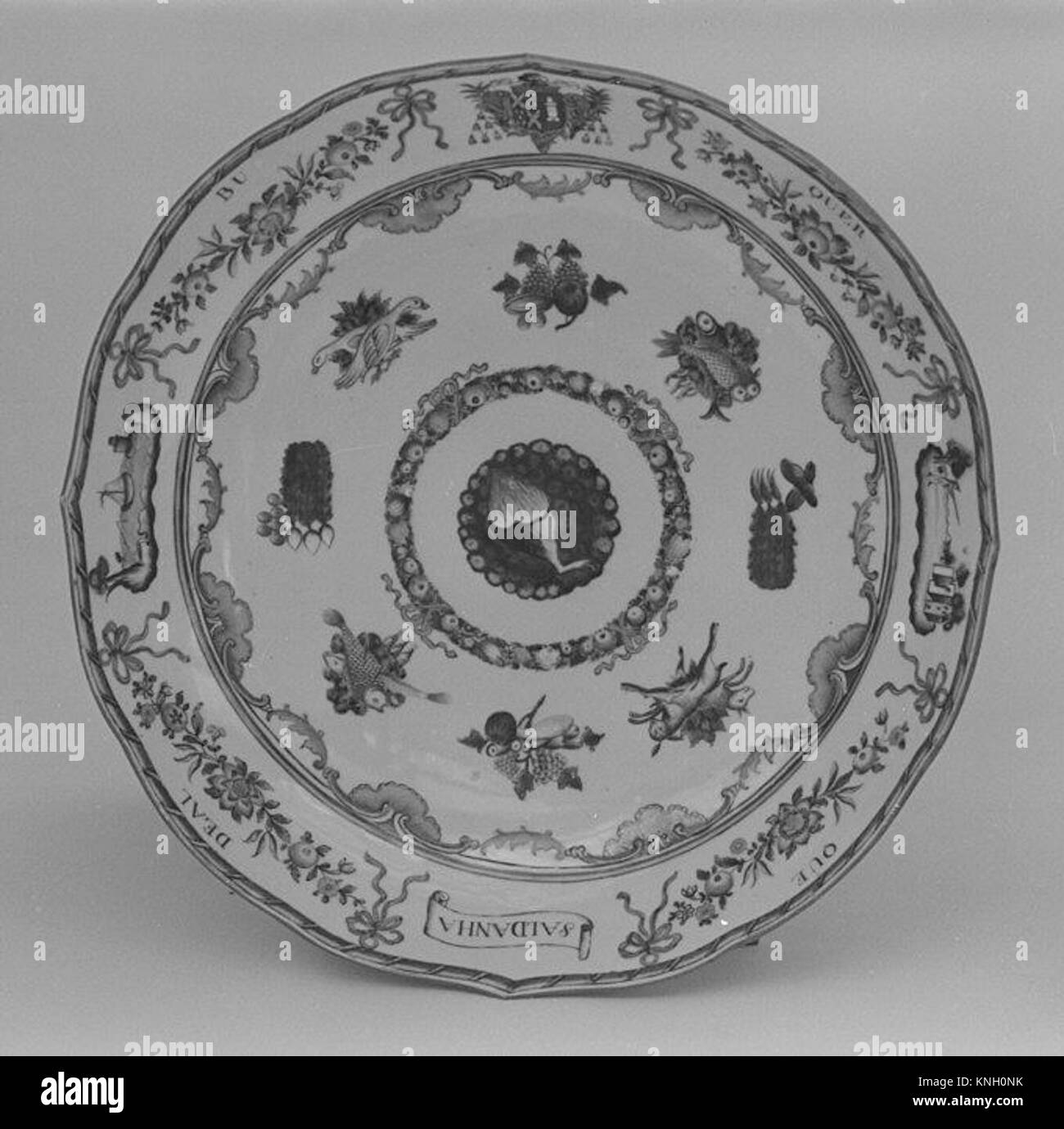 This deep dish, part of a service set, reflects fine craftsmanship in ...