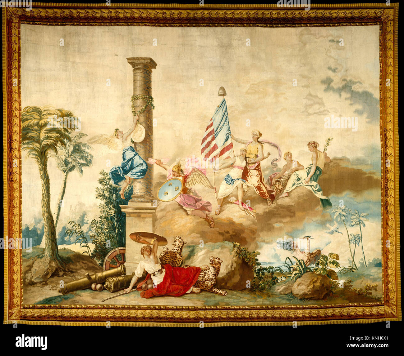 This artwork from 'The Four Continents' series represents America ...