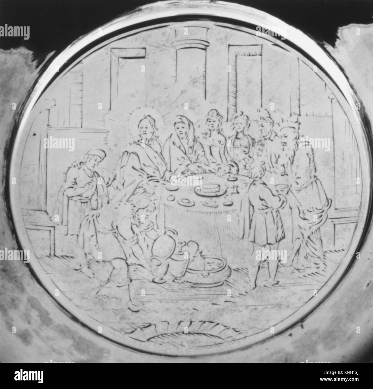 This flagon, a type of large jug, is designed for liquid storage and ...