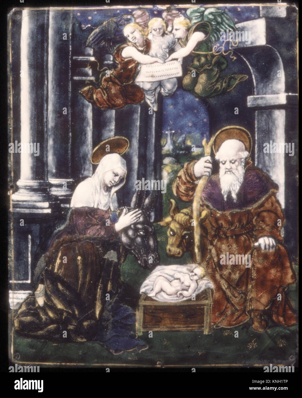 This painting, 'Adoration of the Infant Christ,' represents the ...