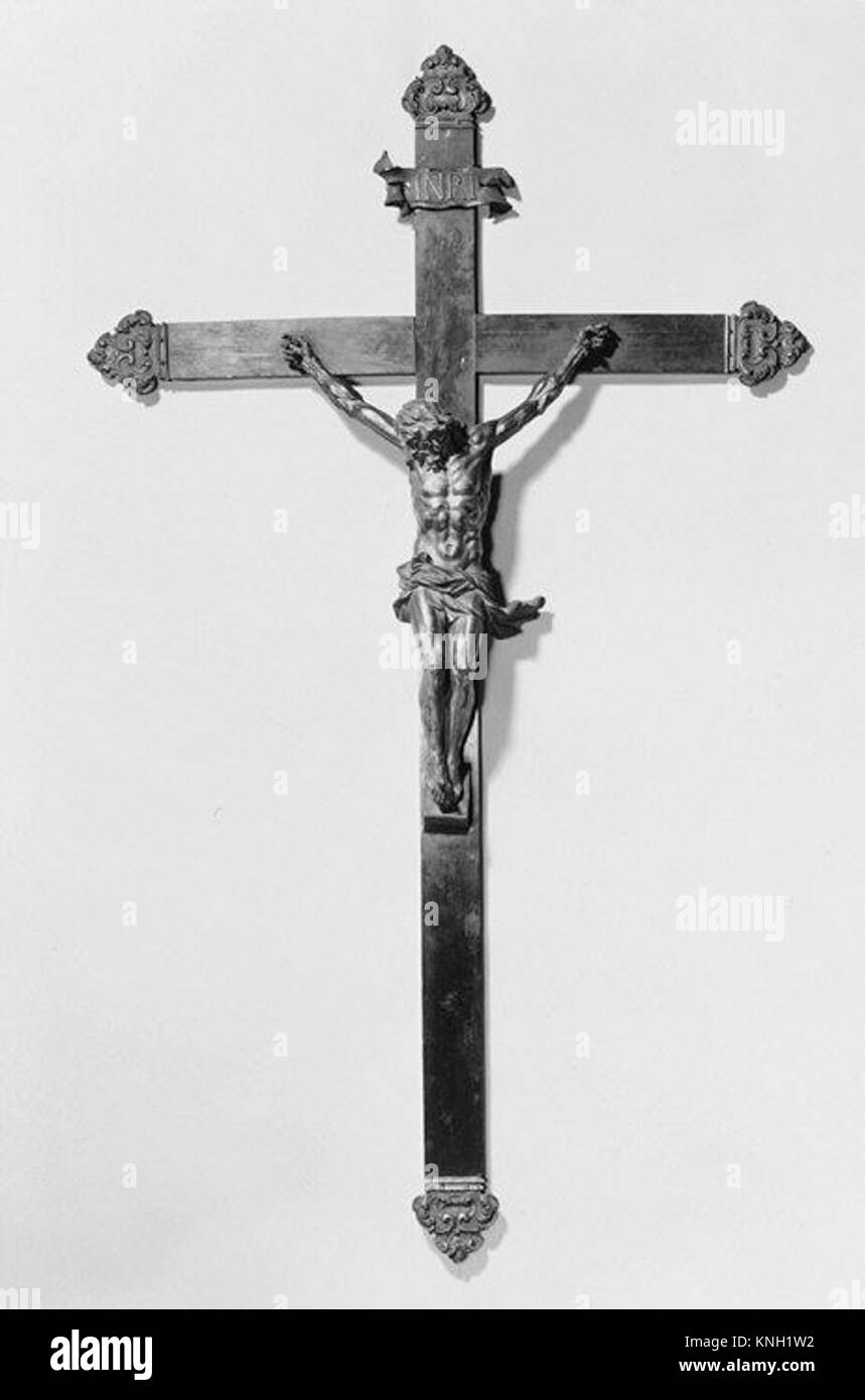 This corpus, representing the body of Christ on a crucifix, highlights ...