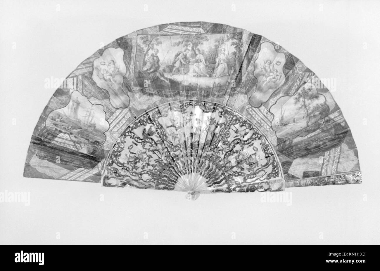 This fan is a decorative and functional object, made of delicate ...
