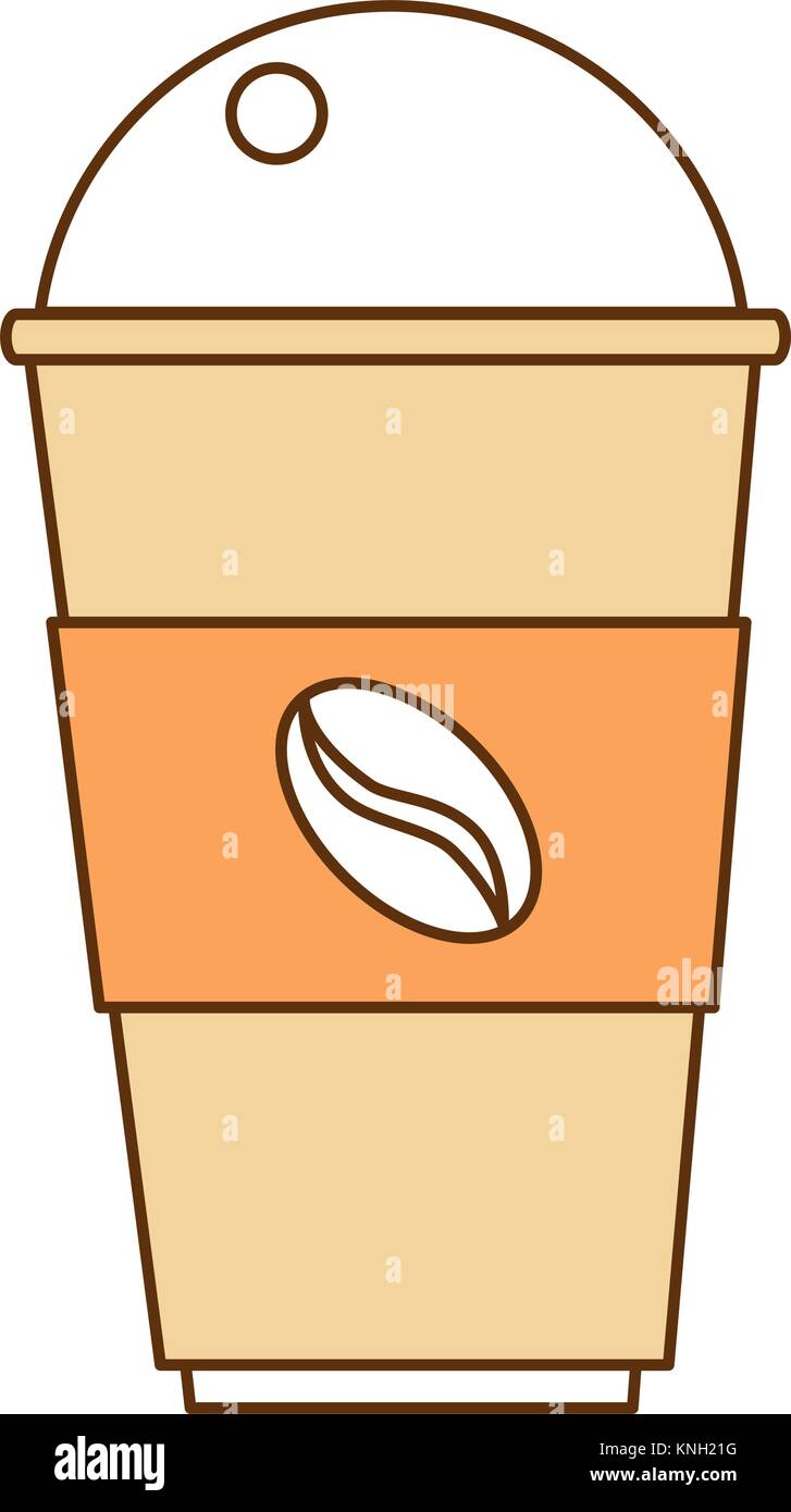 coffee in plastic cup vector illustration design Stock Vector Image ...