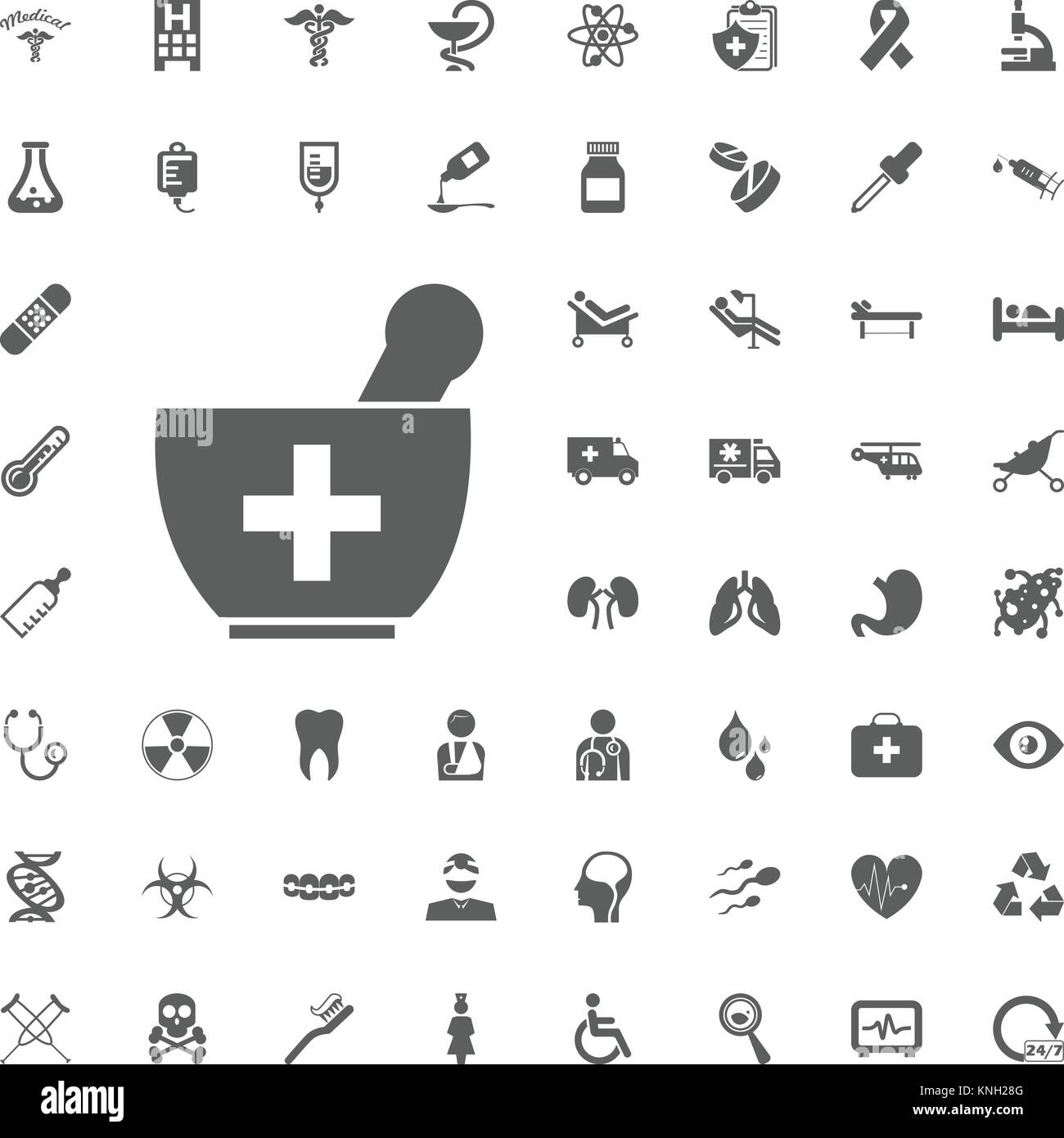 Plate for medicine prapering icon. Medical and Hospital Icon vector Set ...