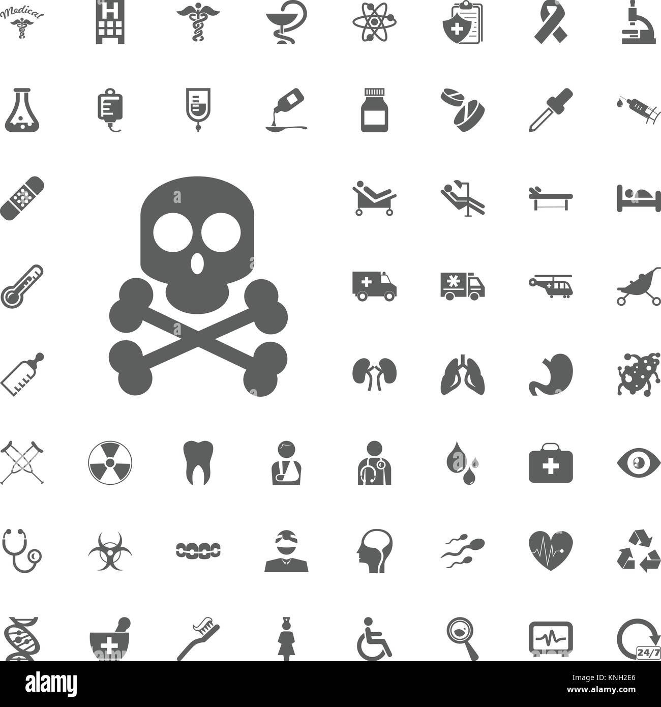 danger icon. Medical and Hospital Icon vector Set Stock Vector Image ...