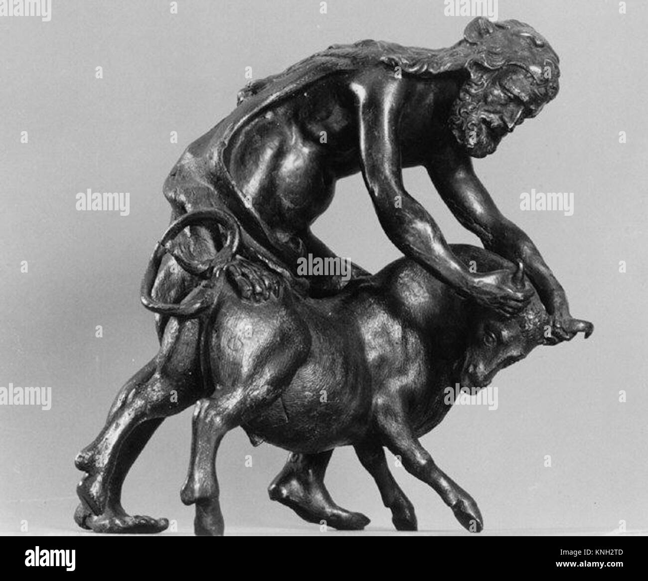 This artwork depicts Hercules with the Cretan Bull, capturing a ...