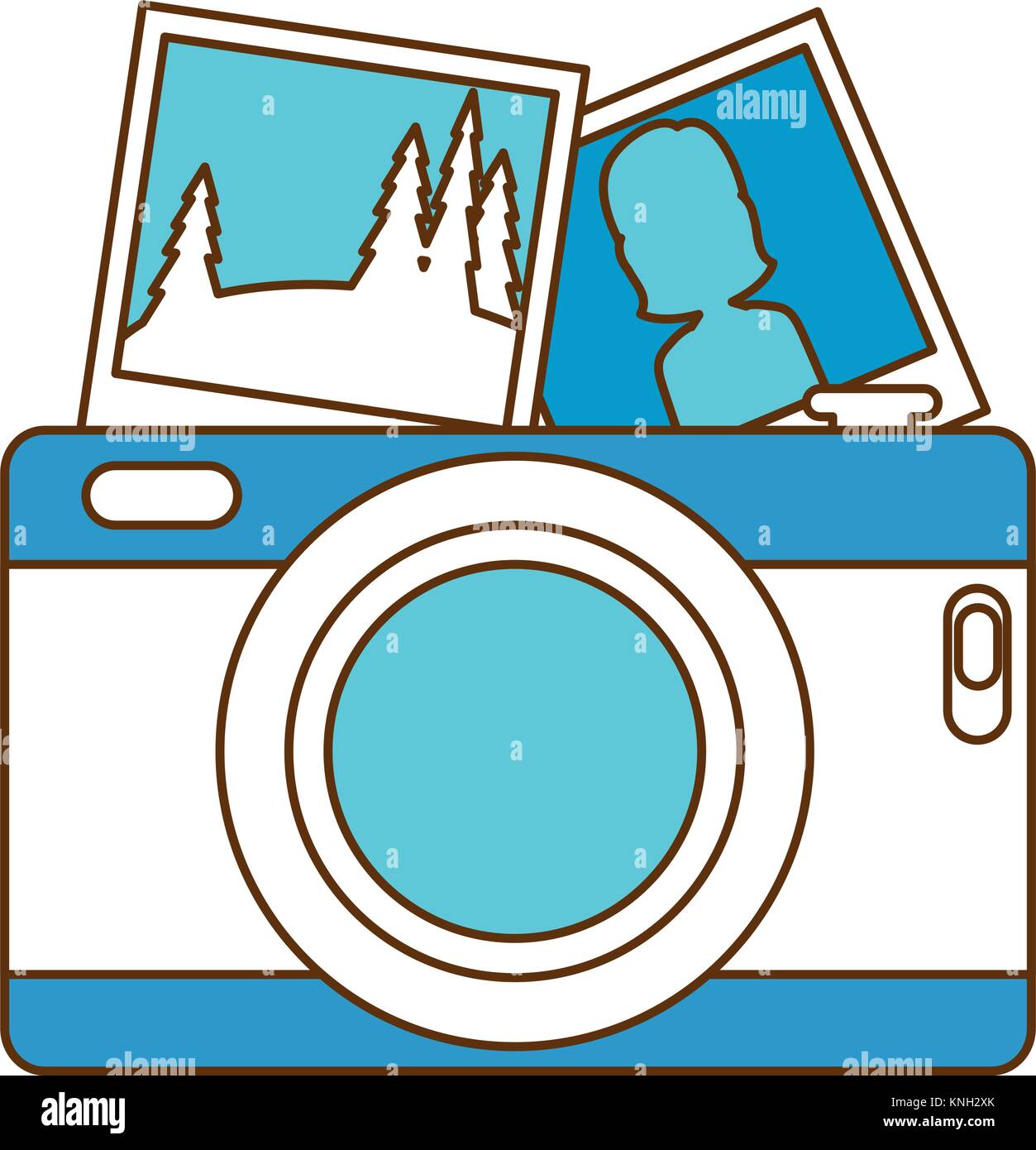 camera photographic with pictures vector illustration design Stock ...