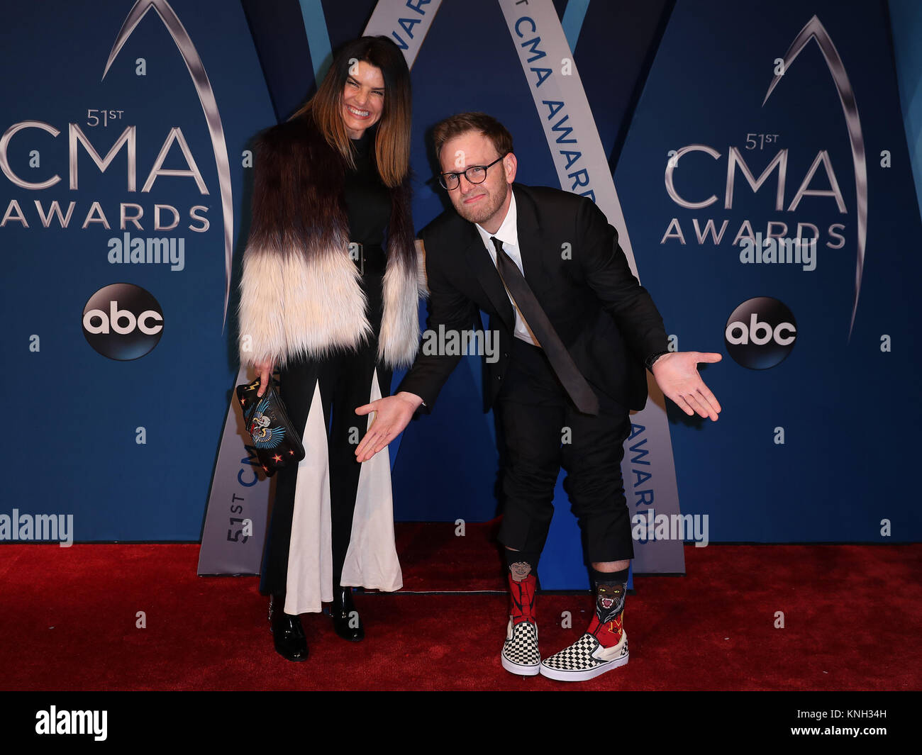 51st CMA Awards Arrivals at Music City Center Featuring: Wes Edwards ...