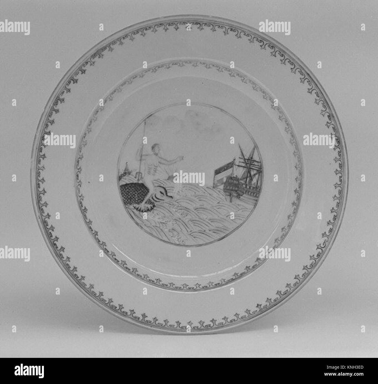 This dinner plate, part of the MET collection, features a design ...