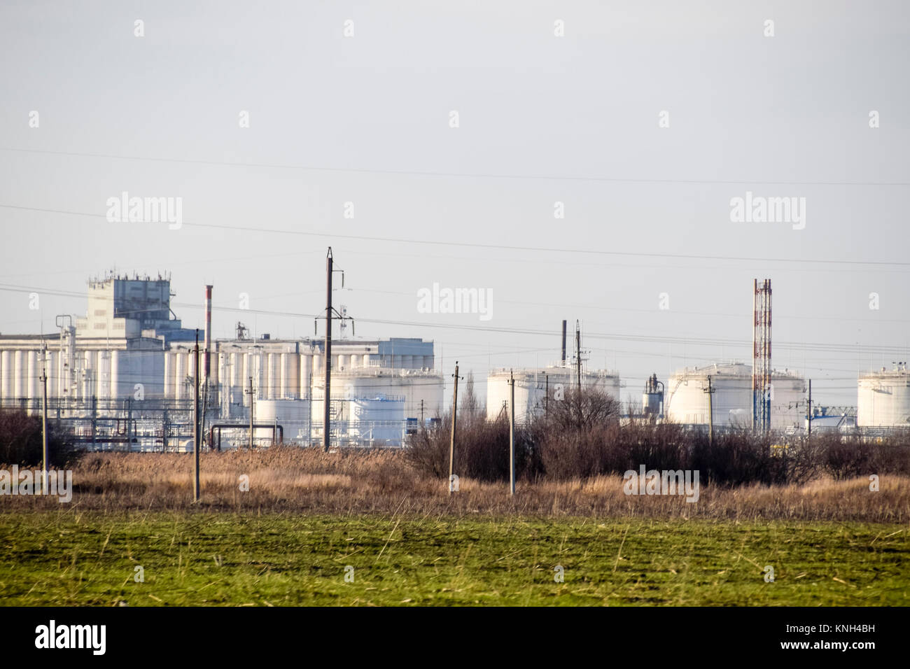 Refinery. Reservoirs for storage of refinery products. Rectification ...