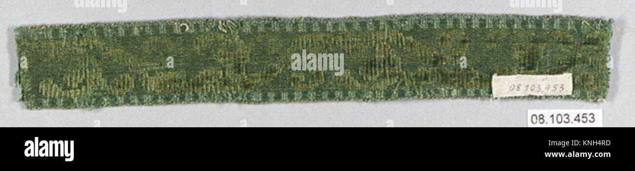 This galloon, a type of decorative trim, was used to embellish clothing ...