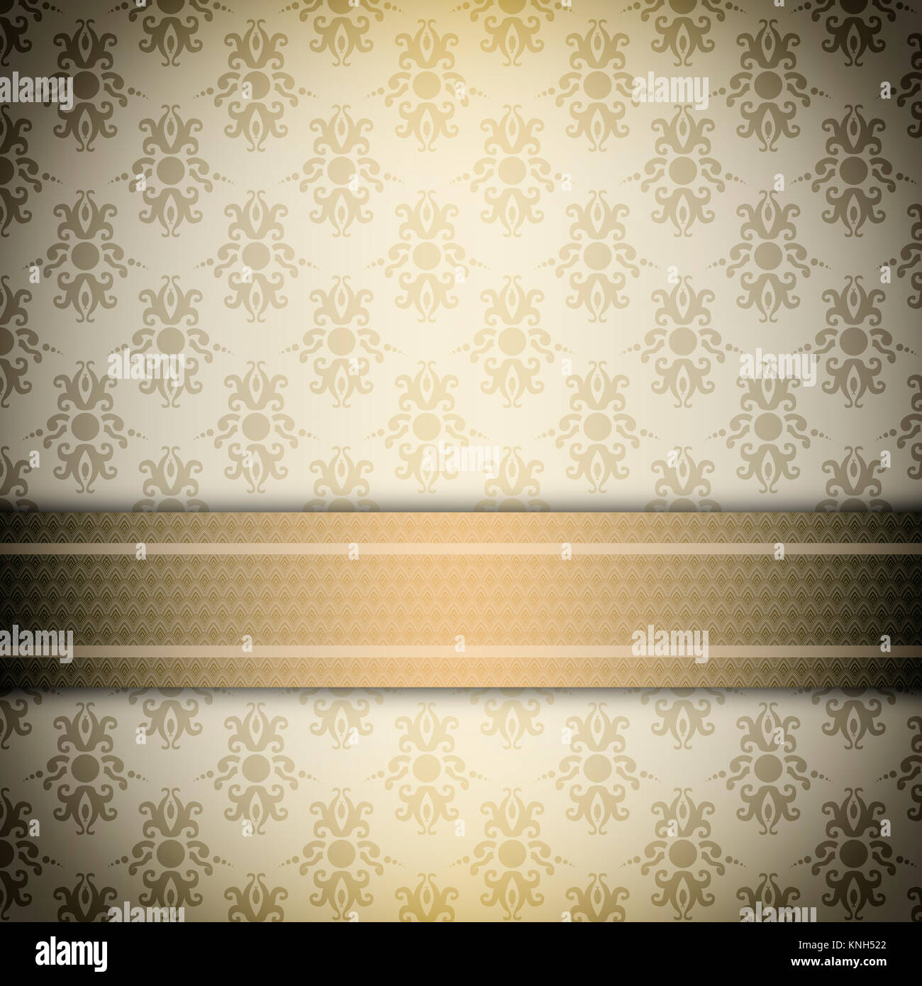 Vintage background with decorative border and old-fashioned patterns ...