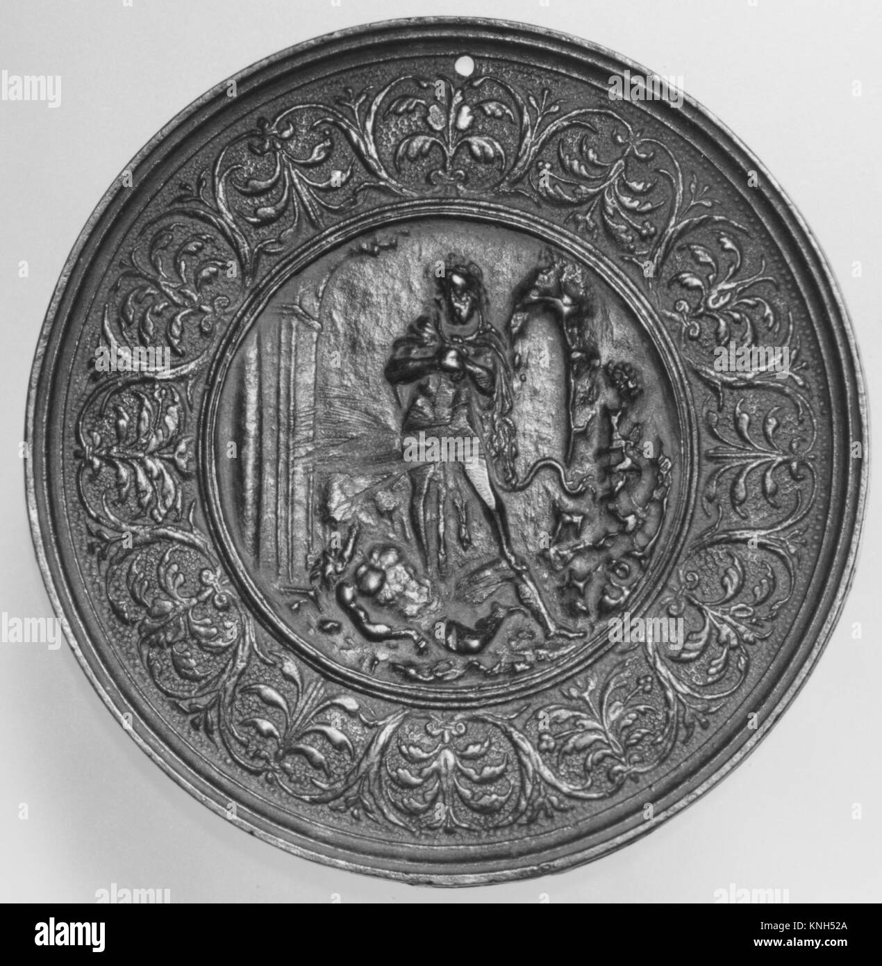 A sculpture shows Hercules defeating Antaeus in dynamic combat ...