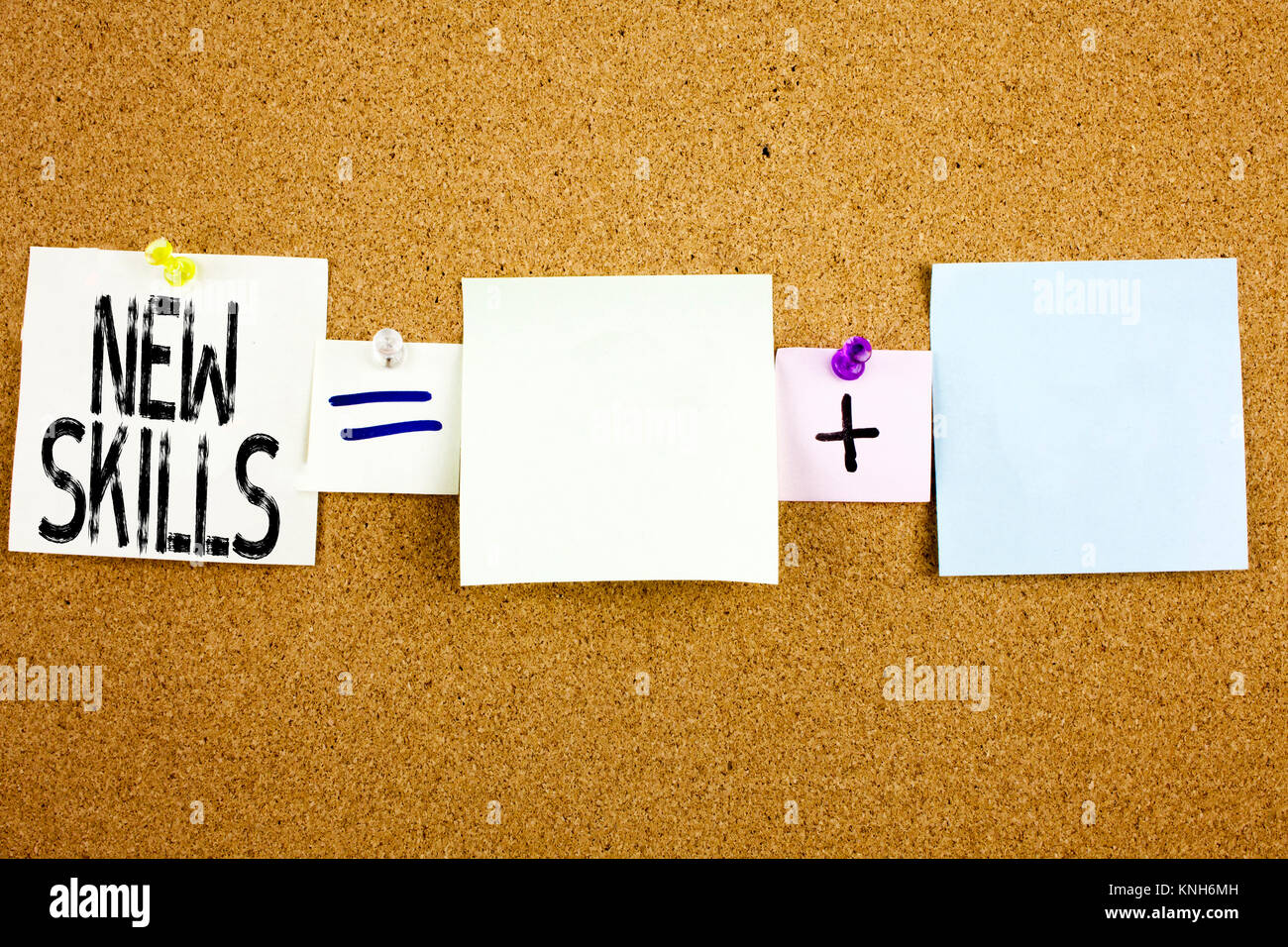 Conceptual announcement text caption inspiration showing New Skills ...