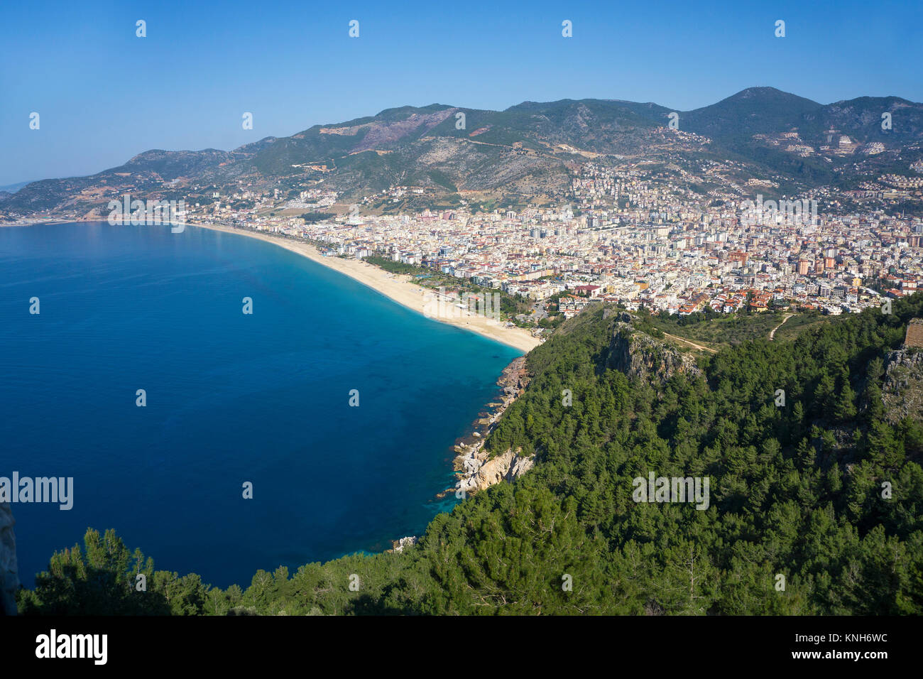 Cleoppatra beach at Alanya, turkish riviera, Turkey Stock Photo - Alamy