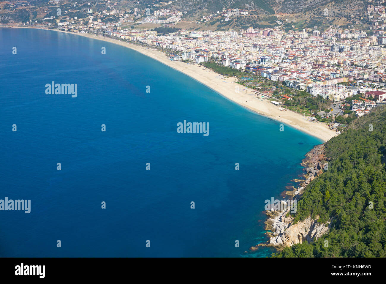 Cleoppatra beach at Alanya, turkish riviera, Turkey Stock Photo - Alamy