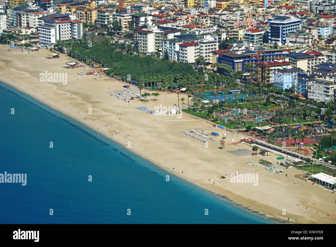 Cleoppatra beach at Alanya, turkish riviera, Turkey Stock Photo - Alamy