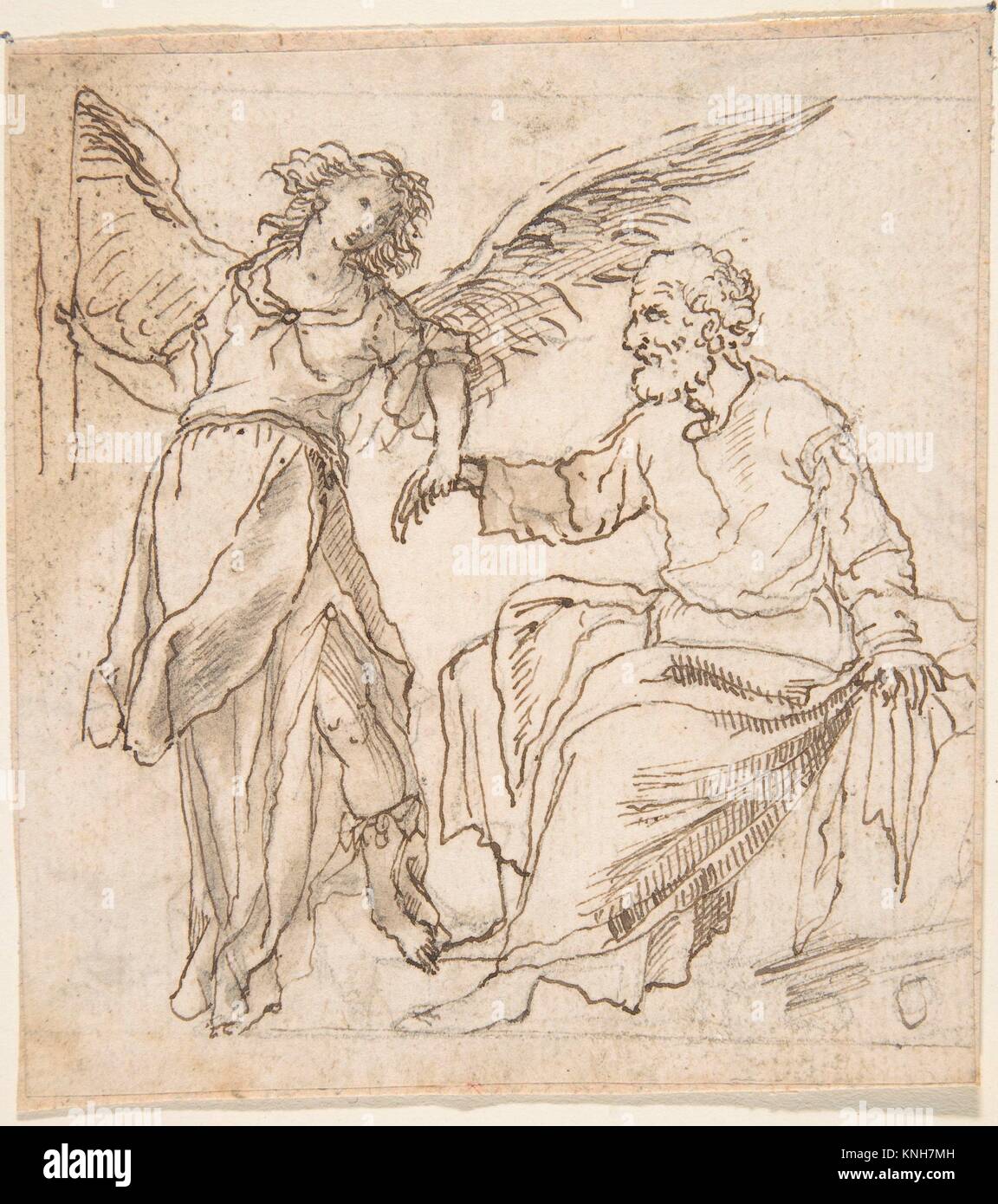 Angel Leading Saint Peter out of Prison (?). Artist: Anonymous, Spanish ...
