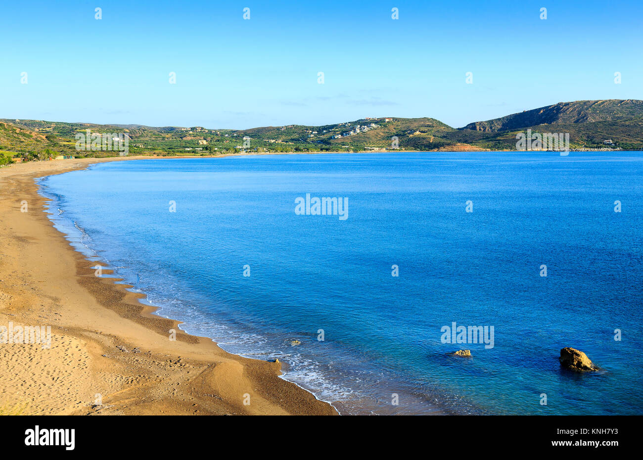 Kouremenos Beach, Crete, Greece Stock Photo - Alamy