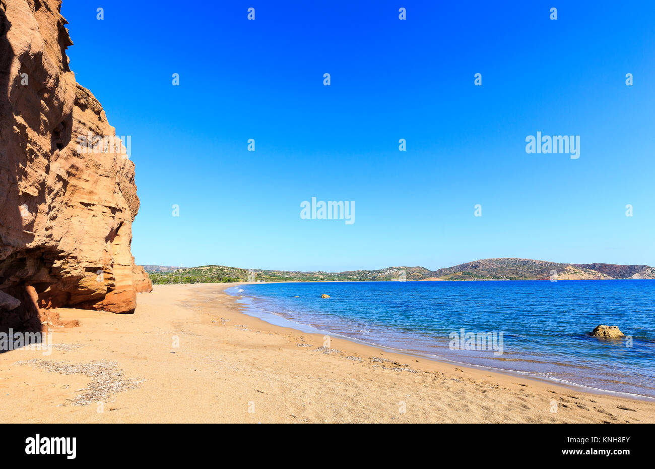 Kouremenos Beach, Crete, Greece Stock Photo - Alamy